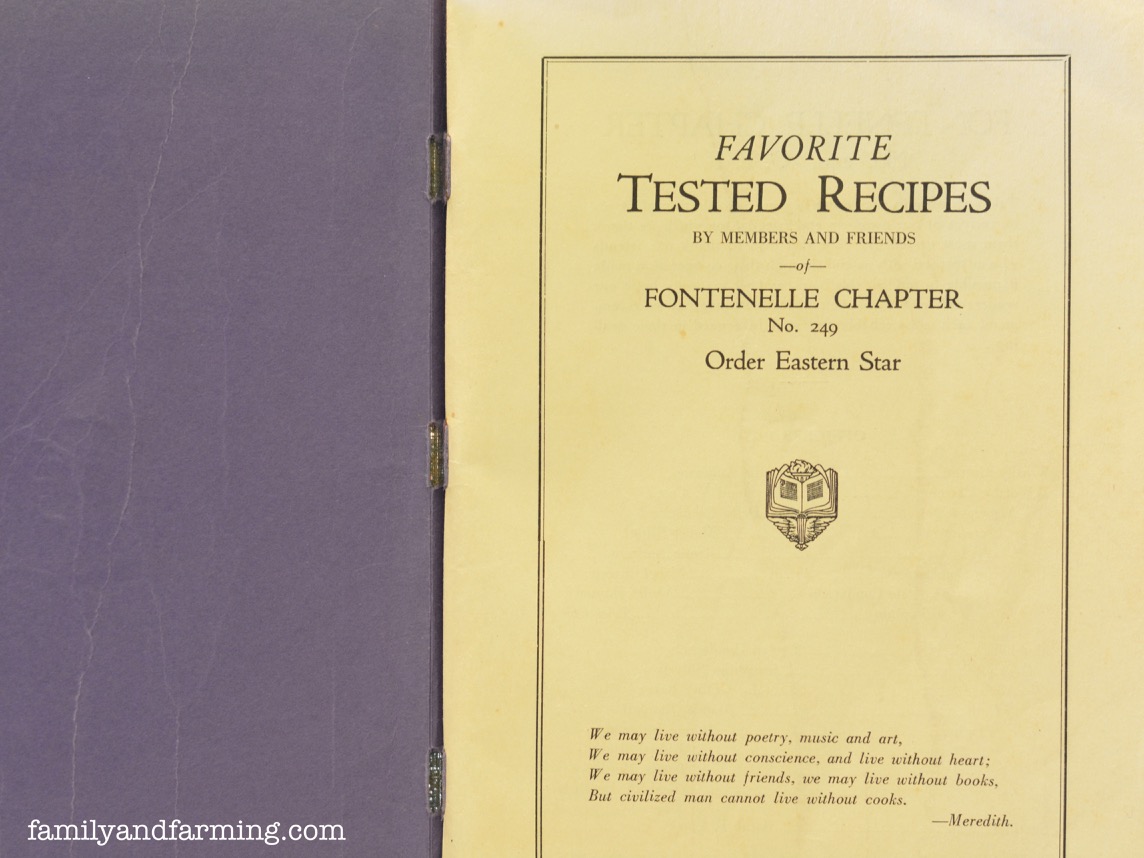 An Easy 1927 Recipe • Family and Farming